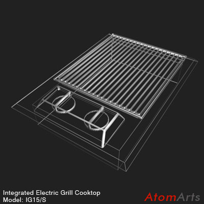 wolf integrated cooktops 3d model