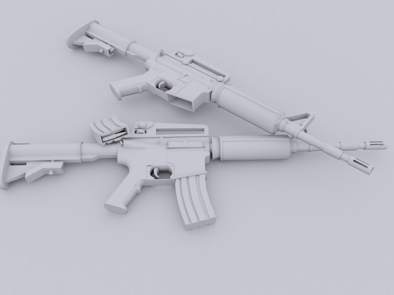 3d m4a1 m4 model