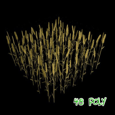 3ds max wheat field