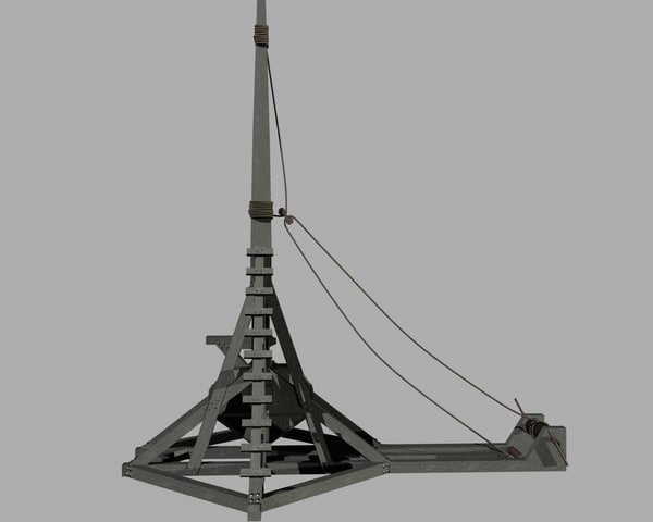 medieval mangonel 3d model