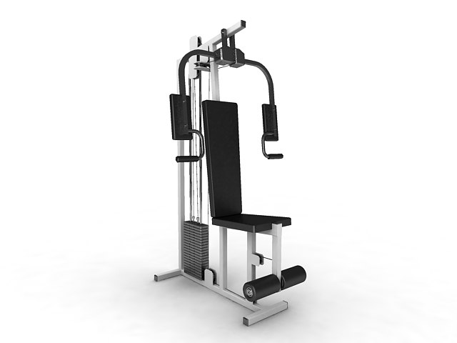 3ds max peck deck exercise equipment