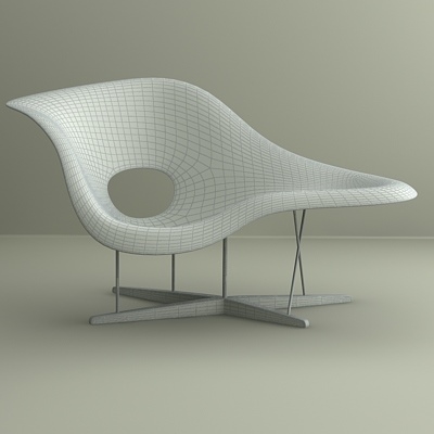 la chaise eames 3d model