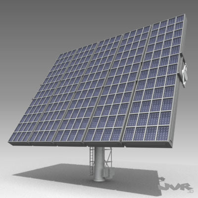 3d model solar tower