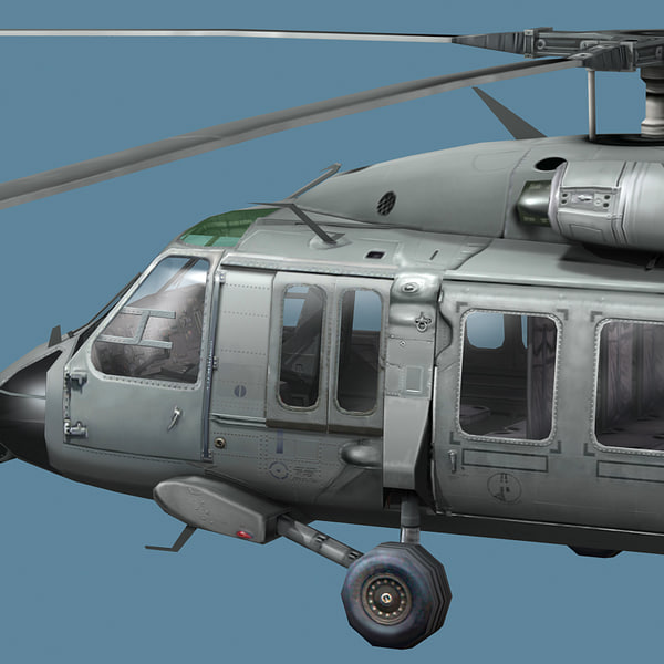 3d blackhawk interior pack model