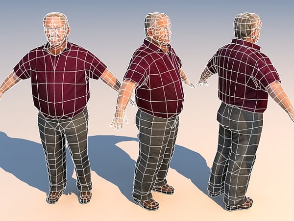 character big man bigman 3d model