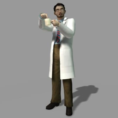 male doctor cup 3d model