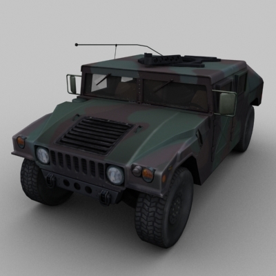 military humvee 3d model