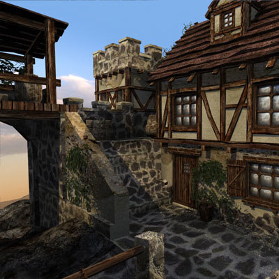 fantasy building 3d max