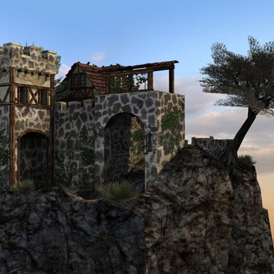 fantasy building 3d max