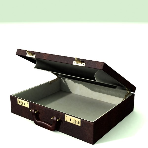 3d model of brief case briefcase