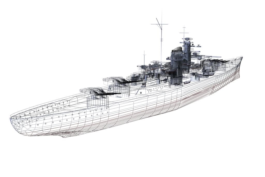 battleship bismarck 3d max