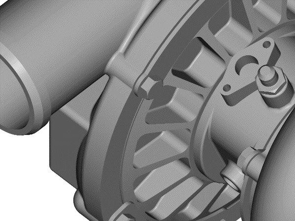 turbo engine 3d model