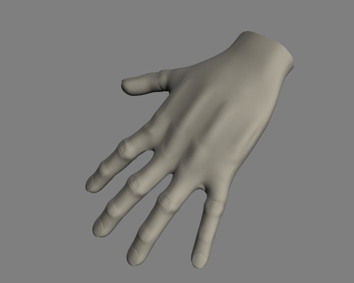 hand 3d obj