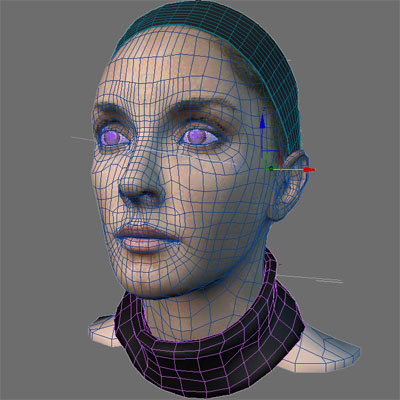 woman face 3d max