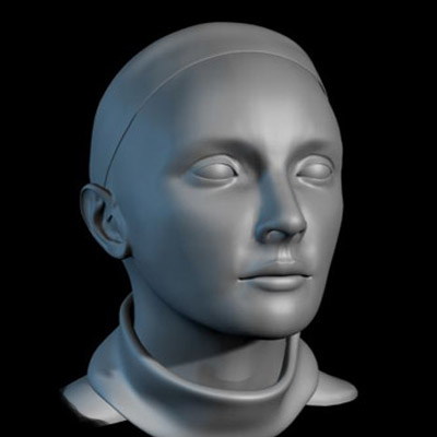 woman face 3d max