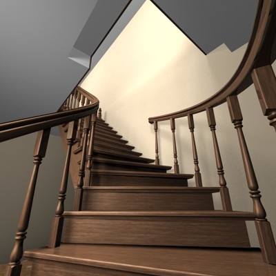 3ds max stairs