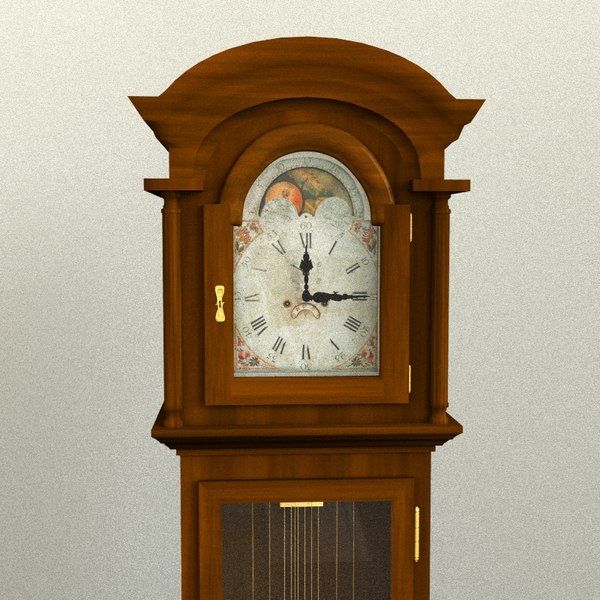 grandfather clock 3d model