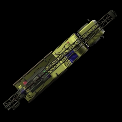 3d model truck mounted drilling rig