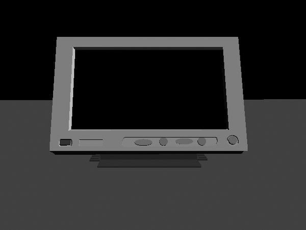 color wide lcd 3d model