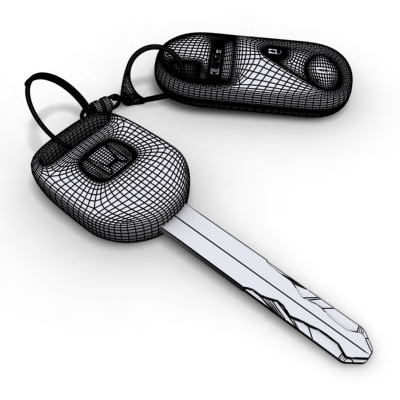 3d car keys model
