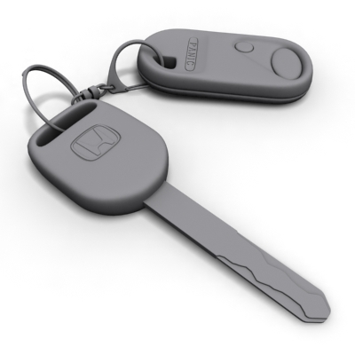 3d car keys model