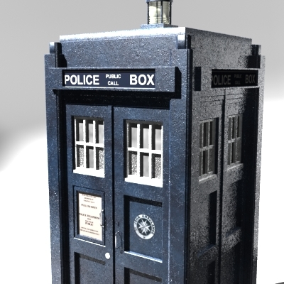 police box tardis 3d model