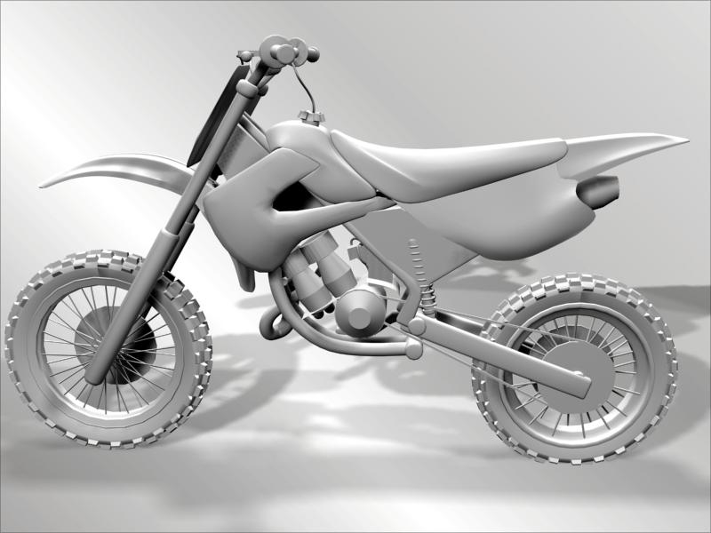 moto motocross 3d model