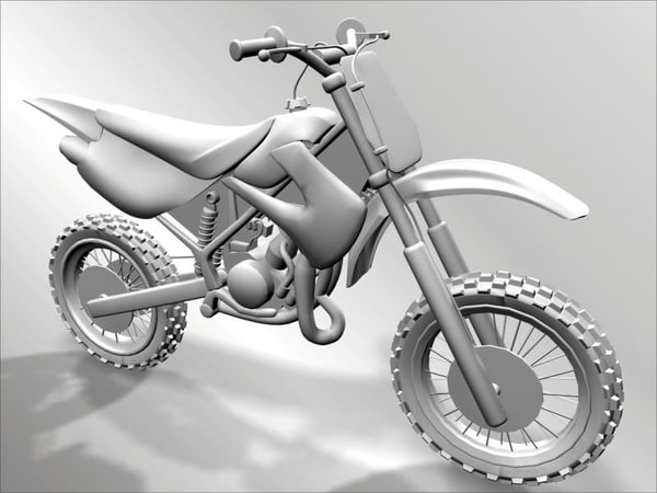 moto motocross 3d model