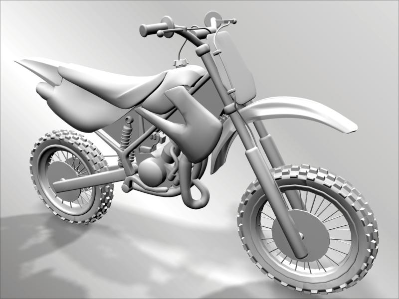 moto motocross 3d model