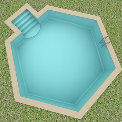 10 swimmingpools 3d max