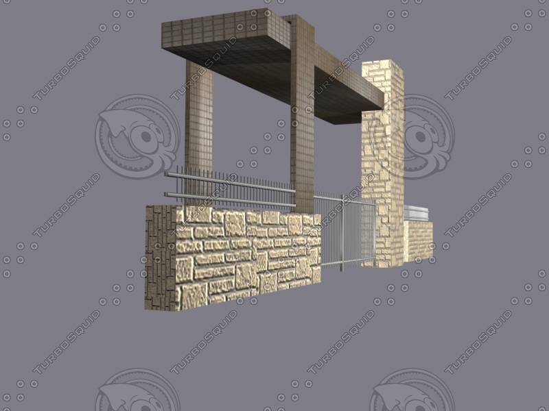 3d entrance gate