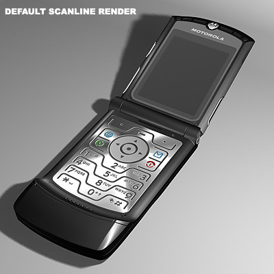 3d motorola v3 razr cell phone