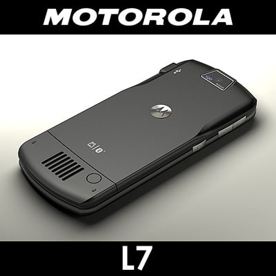 motorola l7 cell phone 3d model