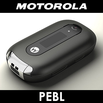 3d model motorola u6 pebl cell phone