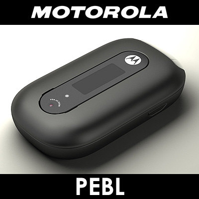 3d model motorola u6 pebl cell phone