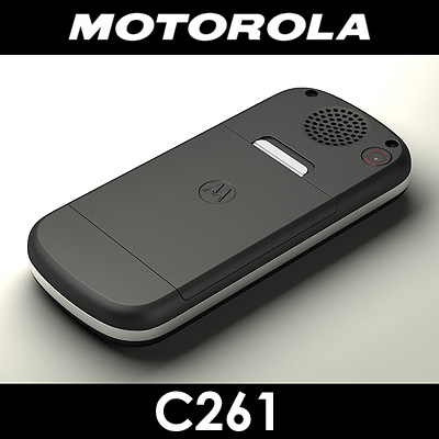 motorola c261 cell phone 3d max