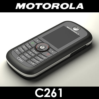 motorola c261 cell phone 3d max