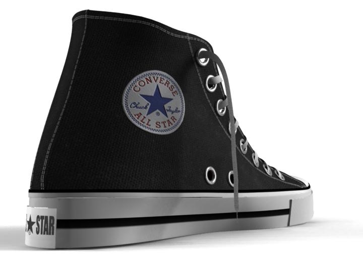 3d chuck converse sneaker model