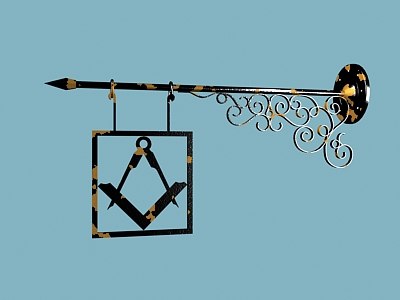 guild signs 3d model