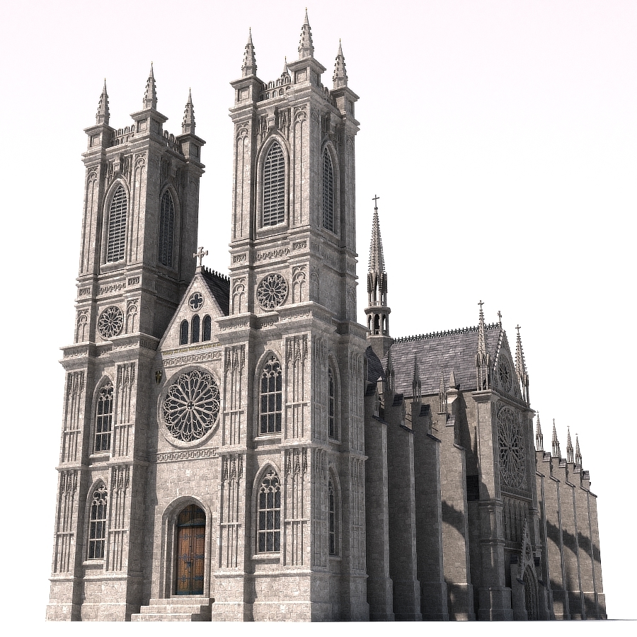 3d church model