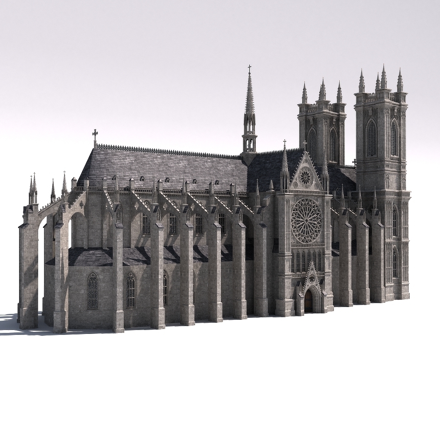 3d church model