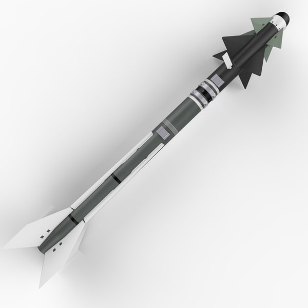 rafael python 5 air missile 3d model