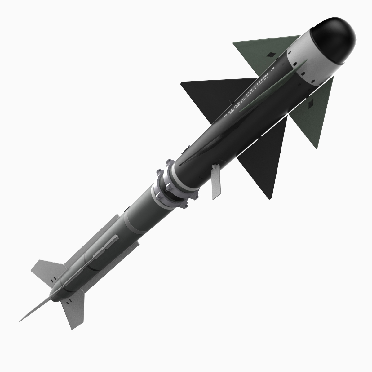rafael python 5 air missile 3d model