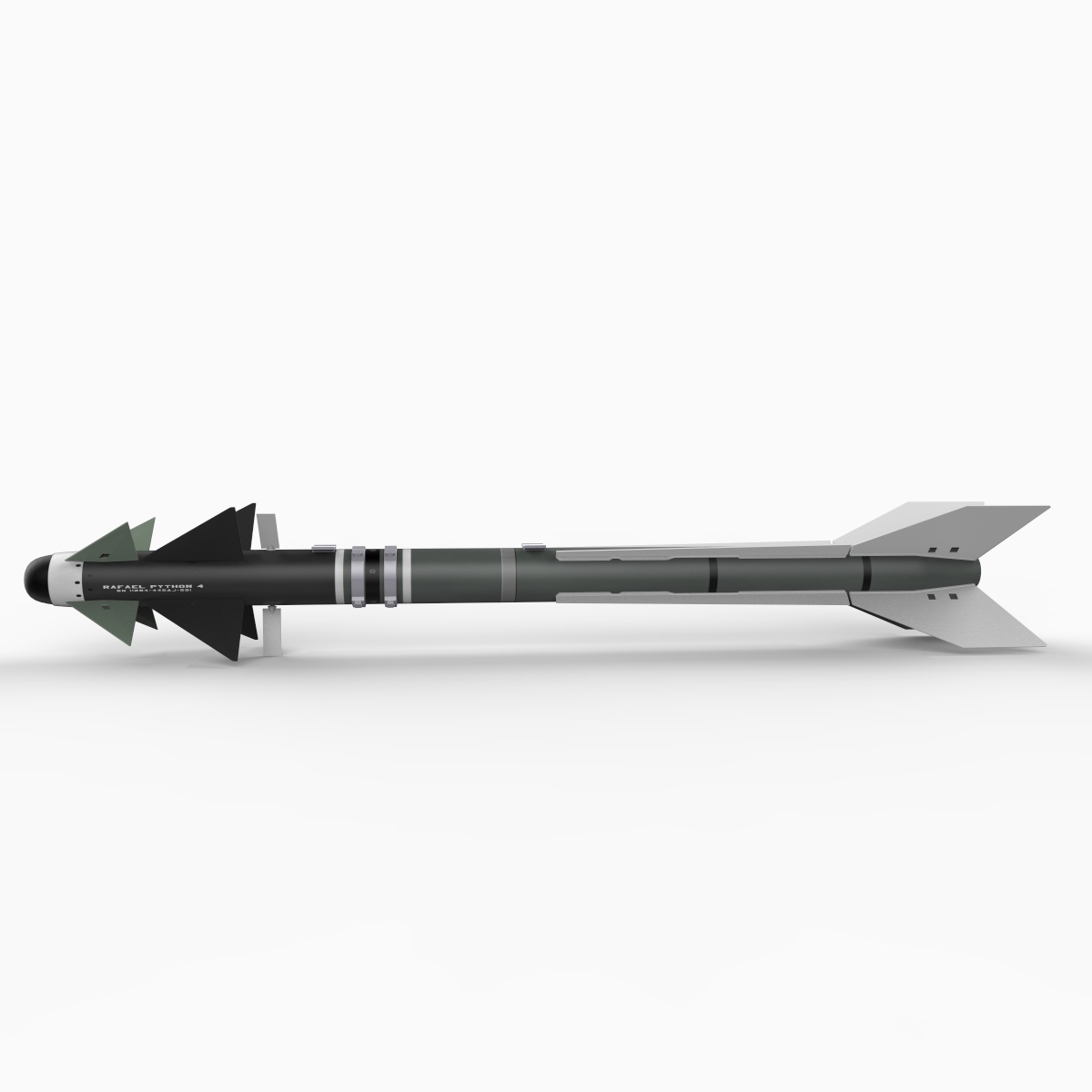 rafael python 5 air missile 3d model