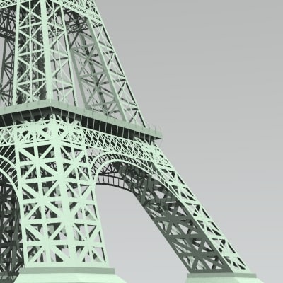 eiffel tower 3d model