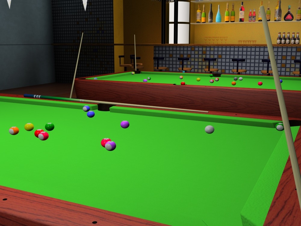 billiards bar snooker 3d model