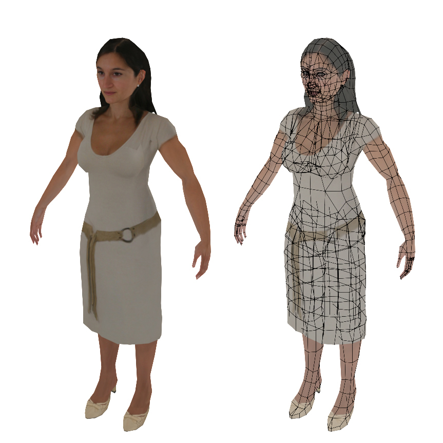 3d human character female 4
