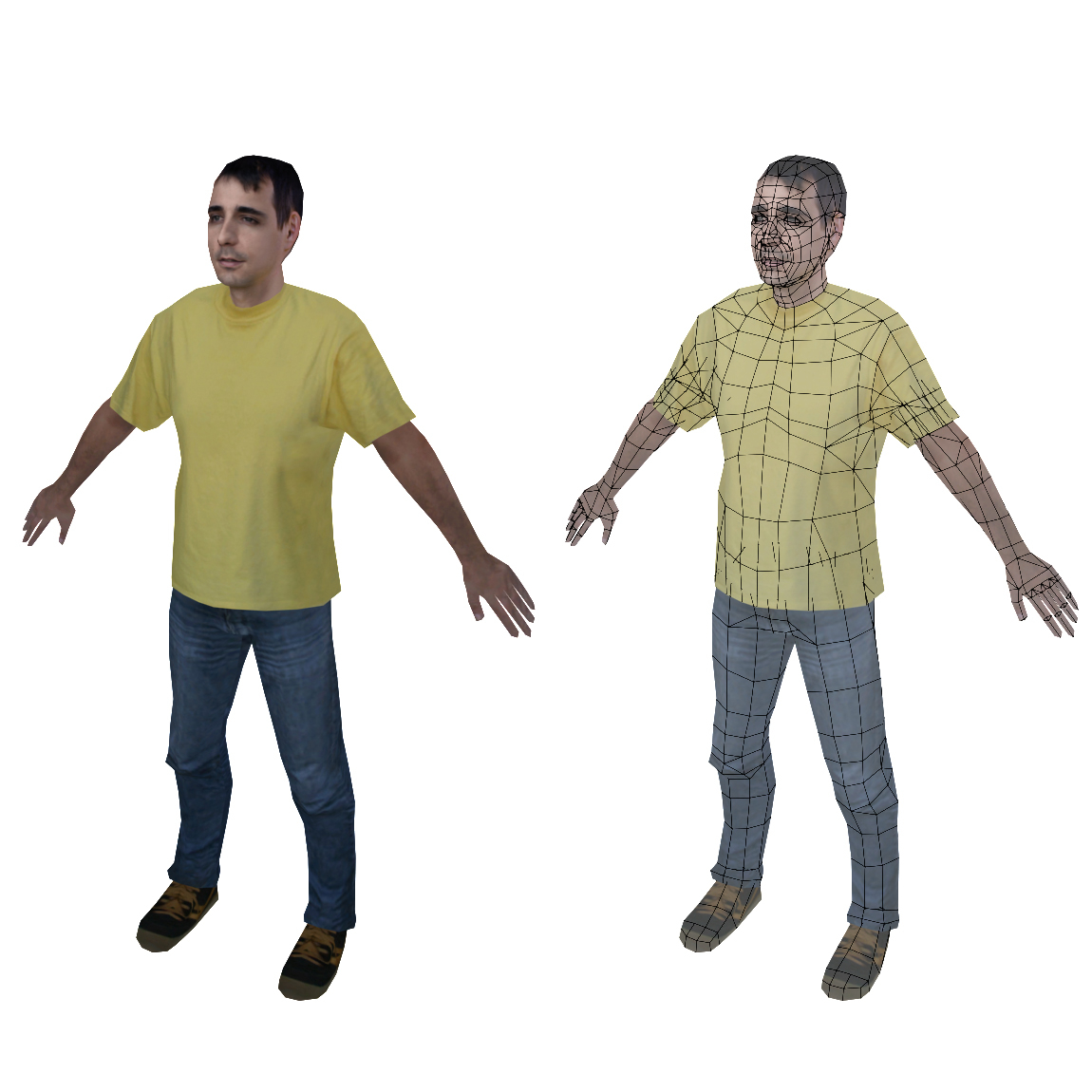 human characters 3d model