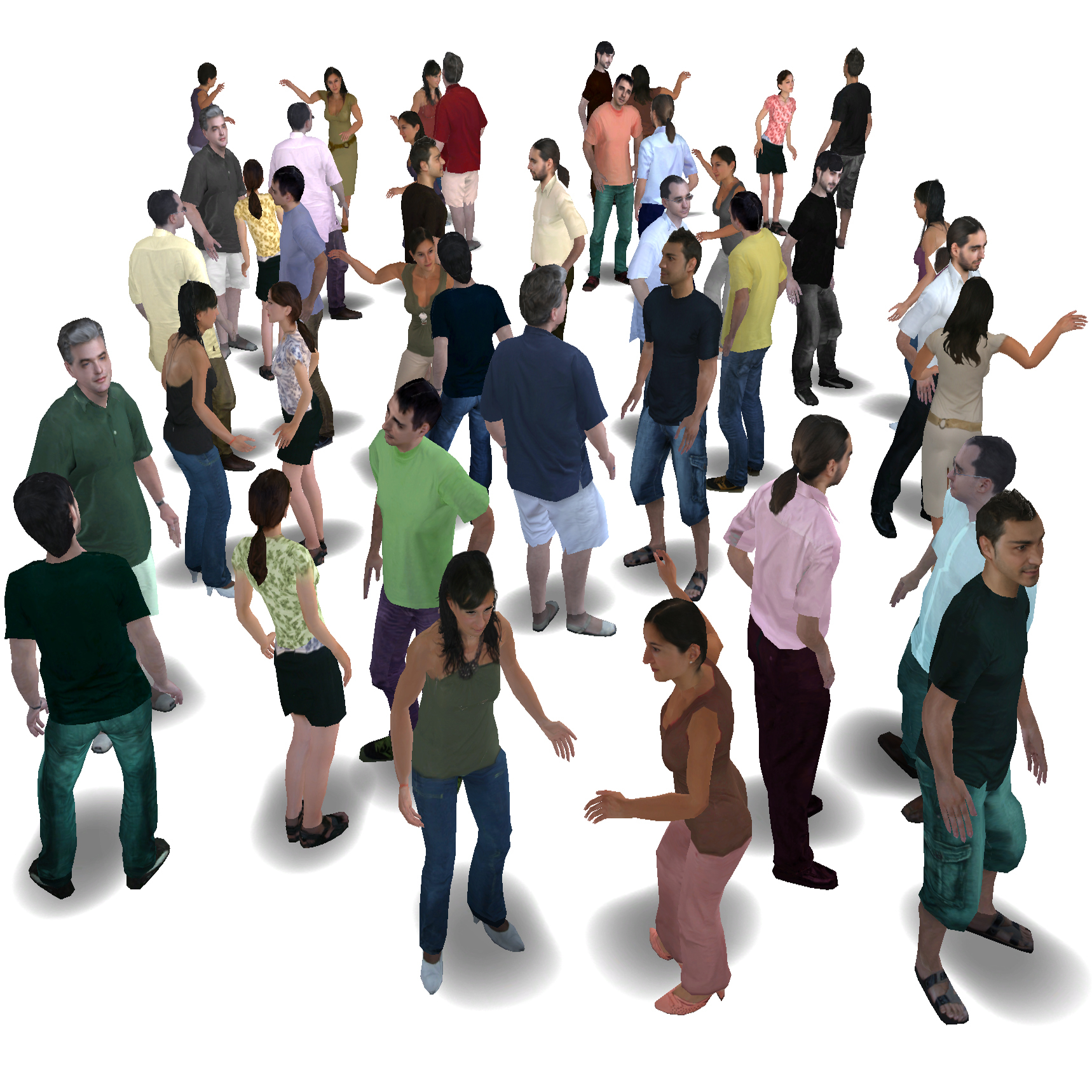 human characters 3d model