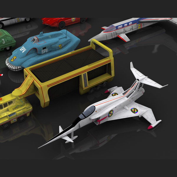 3d captain scarlet vehicle model
